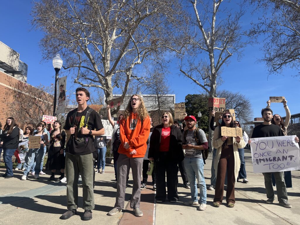Protesters chant while job fair is underway; CSUC notches up security ...